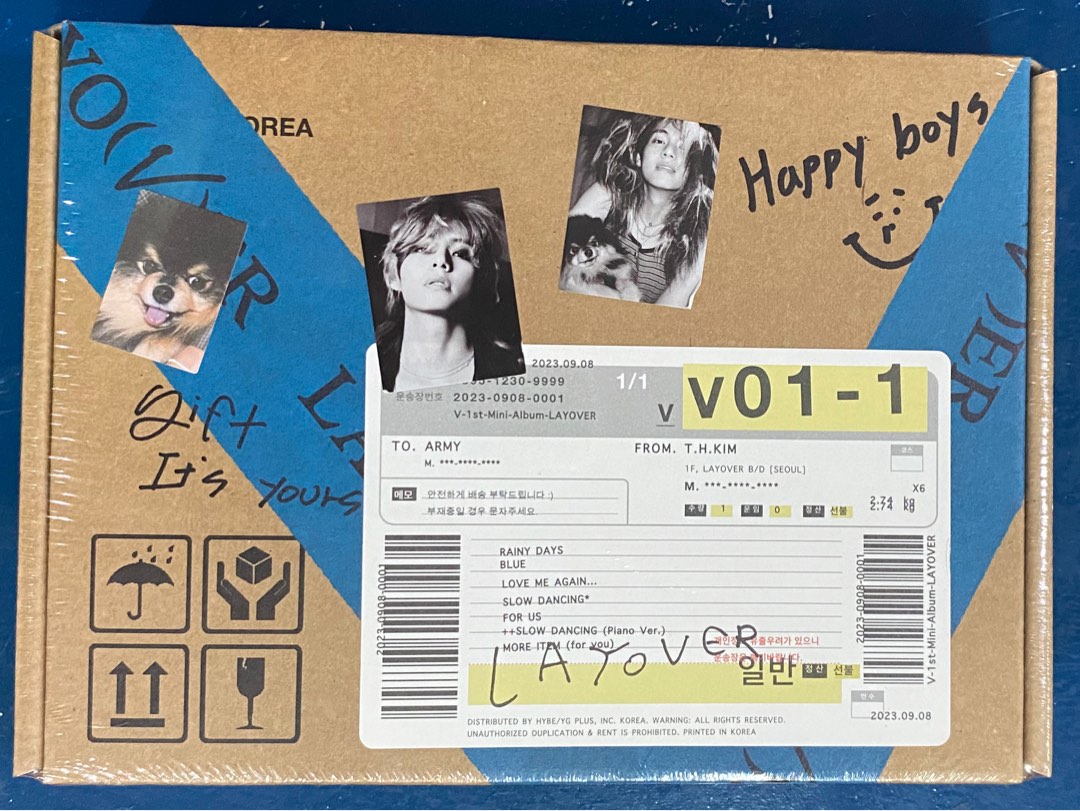 SEALED Taehyung Layover Album, Hobbies & Toys, Memorabilia ...