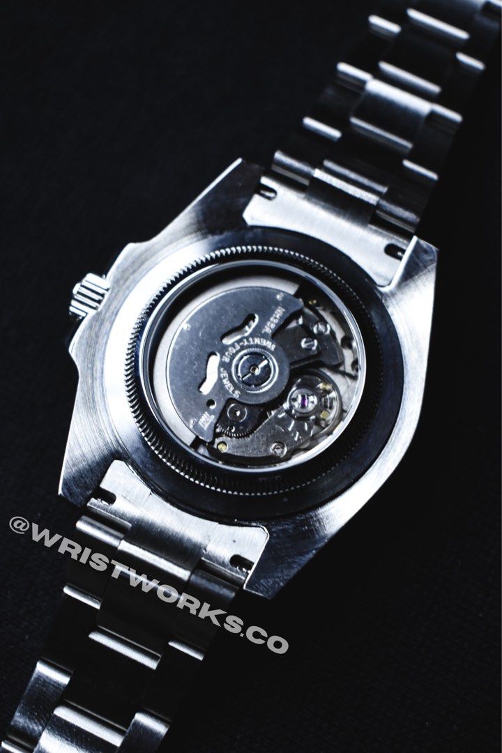 SEIKO MOD SILVER YACHT MASTER PLATINUM BLUE 40MM, Men's Fashion ...