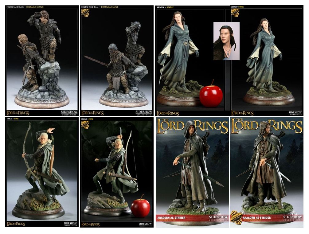 Sideshow Lord of the Rings maquette Full Collection, Hobbies & Toys ...