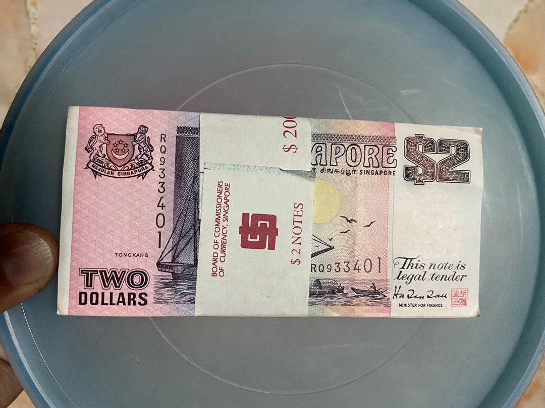 Singapore Two Dollar note_100 pcs/set, Hobbies & Toys, Memorabilia ...