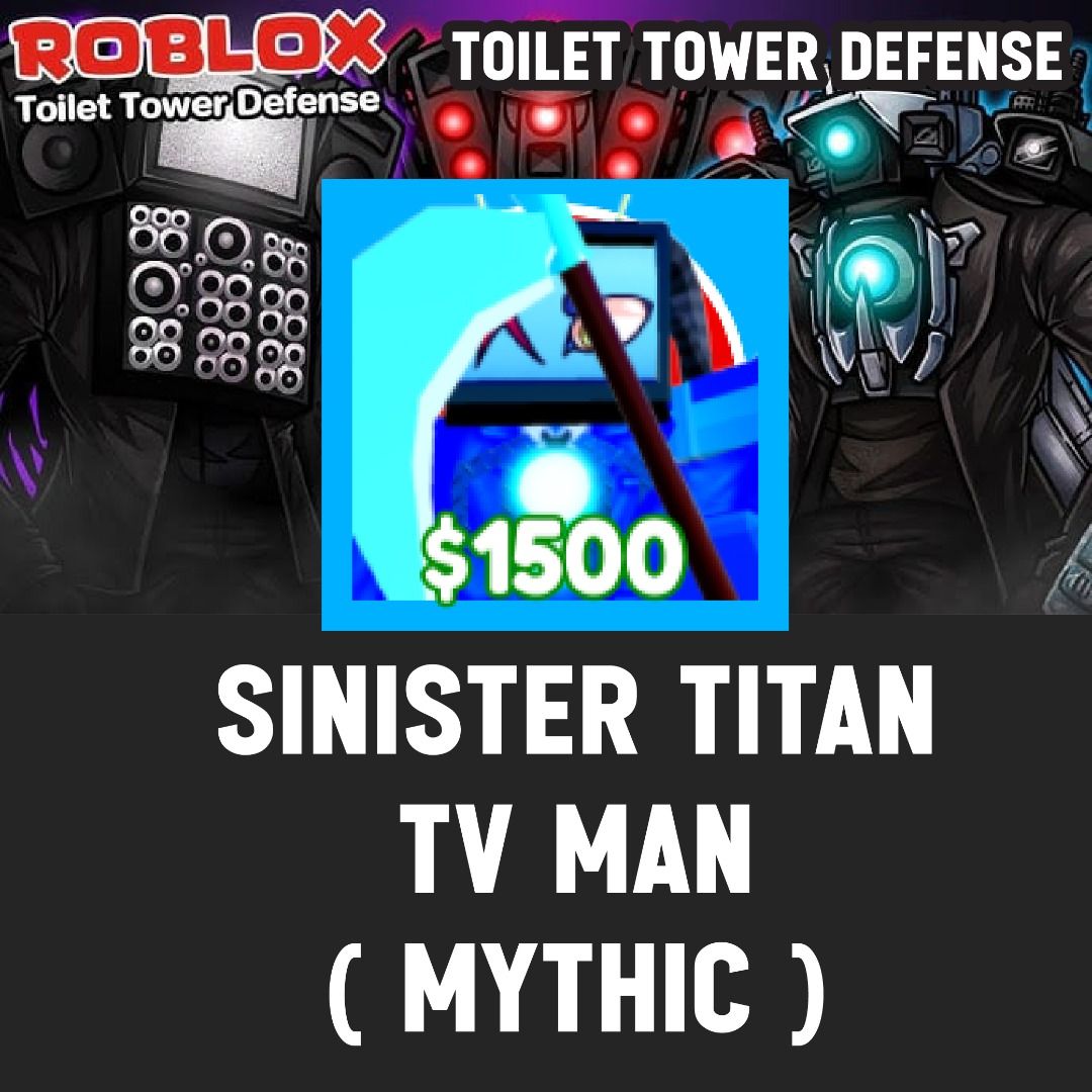 Sinister Titan TV Man Toilet Tower Defense Units, Video Gaming, Gaming ...