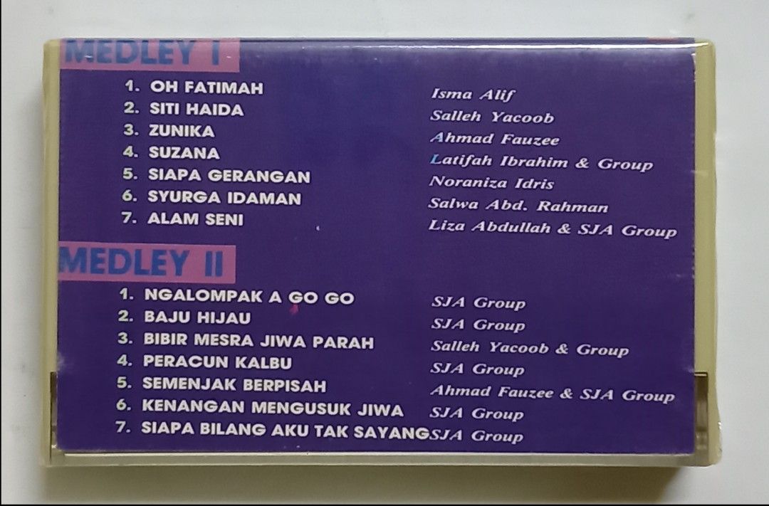 SJA Group Ahmad Fauzee ~Aneka Ragam Pop 60an~ Kaset Baru Melayu Masih ...