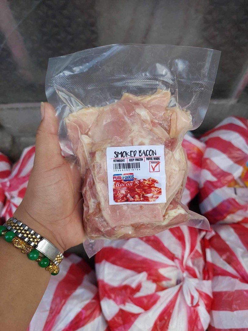 Smoked Bacon chunks, Food & Drinks, Fresh Produce on Carousell