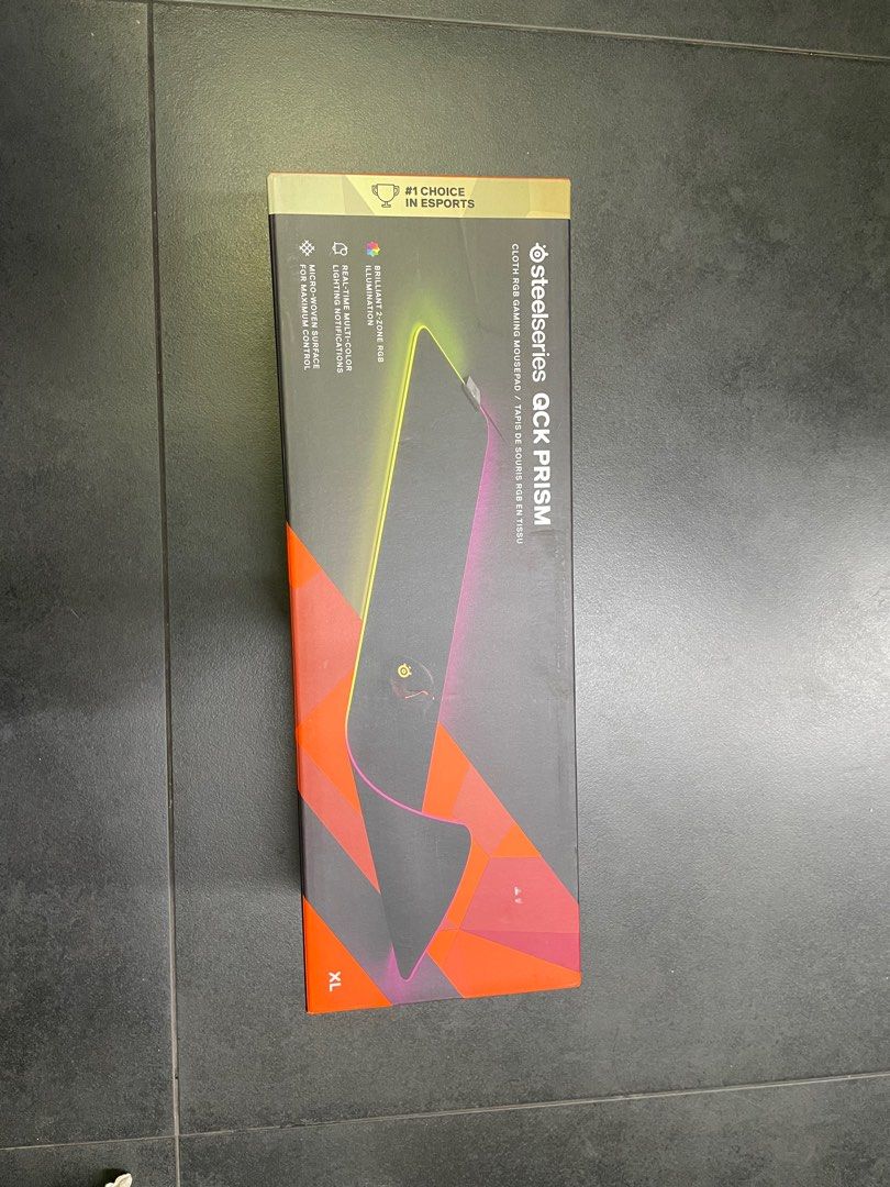 SteelSeries QcK Gaming Mouse Pad - XL RGB Prism Cloth - Sized to Cover ...