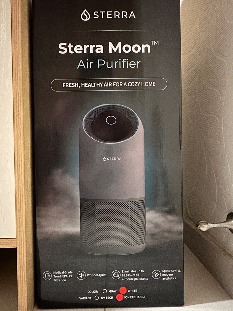 BNIB STERRA Moon Air Purifier, TV & Home Appliances, Air Purifiers ...