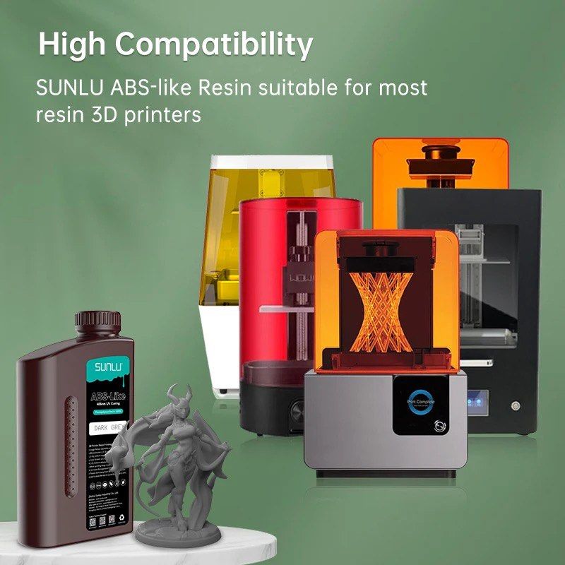 Sunlu ABS Like Resin 1000grams (Photopolymer Resin for 3D Printing ...