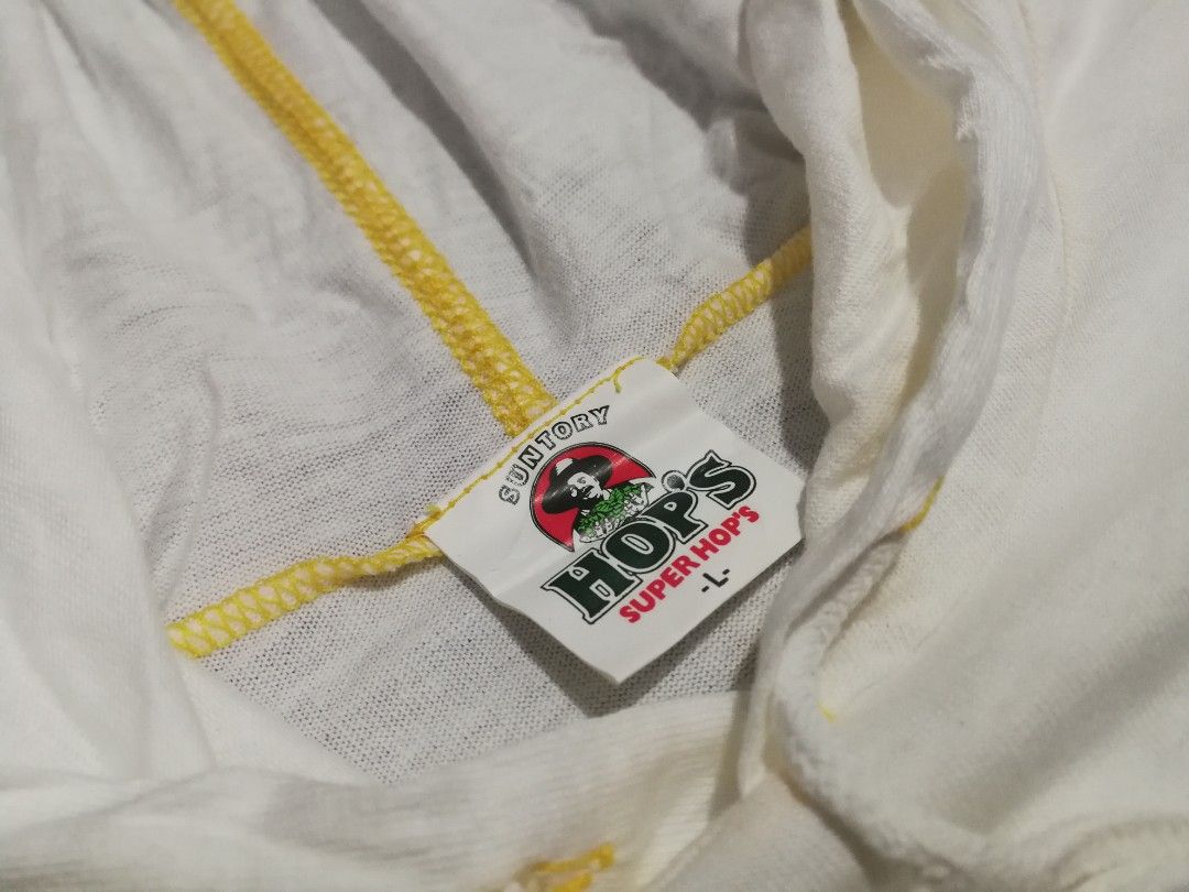 SUNTORY HOPS SUPER HOPS tee L, Luxury, Apparel on Carousell