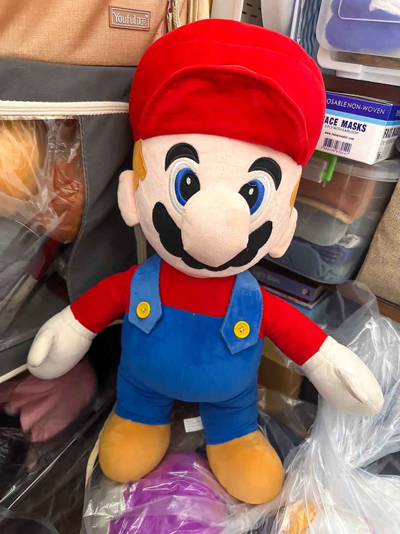 Super Mario Brothers - Jumbo 22-inch Mario Plush, Hobbies & Toys, Toys ...