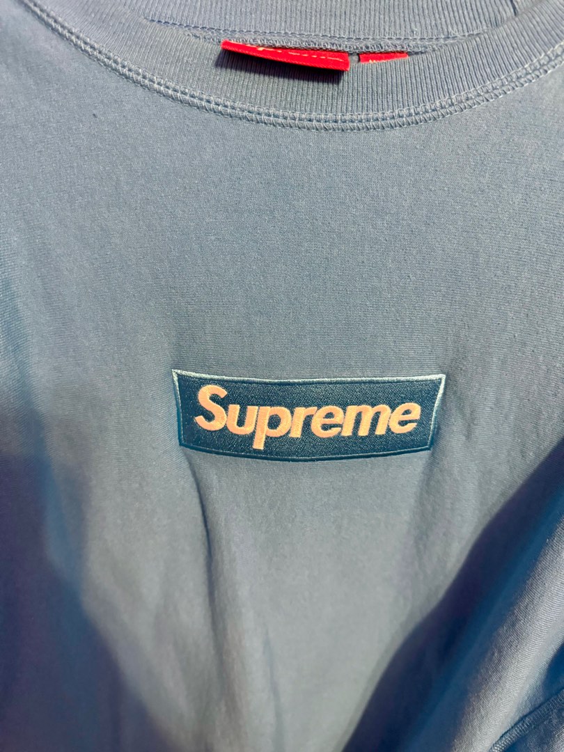Supreme crew neck blue box logo not north face Nike dunk Travis lv, 名牌 ...