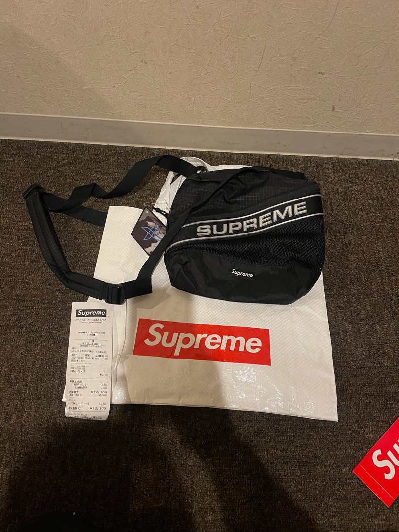 Supreme Shoulder Bag 2023FW 'Black', Men's Fashion, Bags, Sling Bags on ...