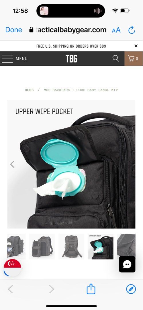 Tactical baby gear MOD BACKPACK + CORE BABY PANEL KIT, Babies & Kids ...