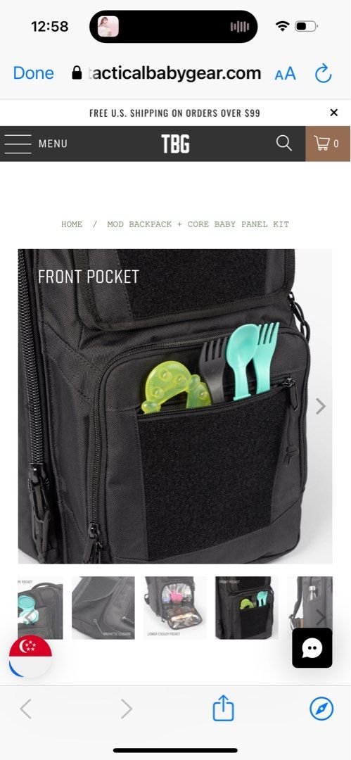 Tactical baby gear MOD BACKPACK + CORE BABY PANEL KIT, Babies & Kids ...