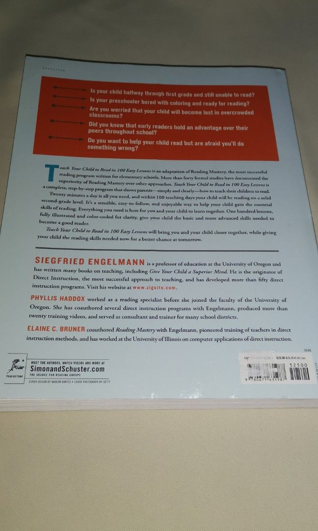 Teach Your Child to Read in 100 Lessons, Hobbies & Toys, Books ...