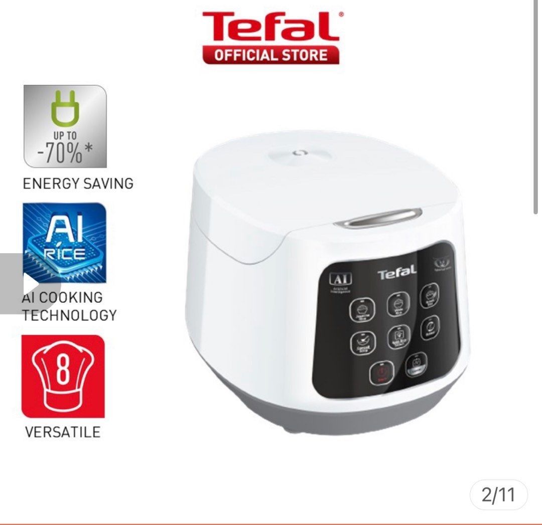 Tefal Easy Compact Fuzzy Logic Rice Cooker 1L, brand new seal in box, 2 ...