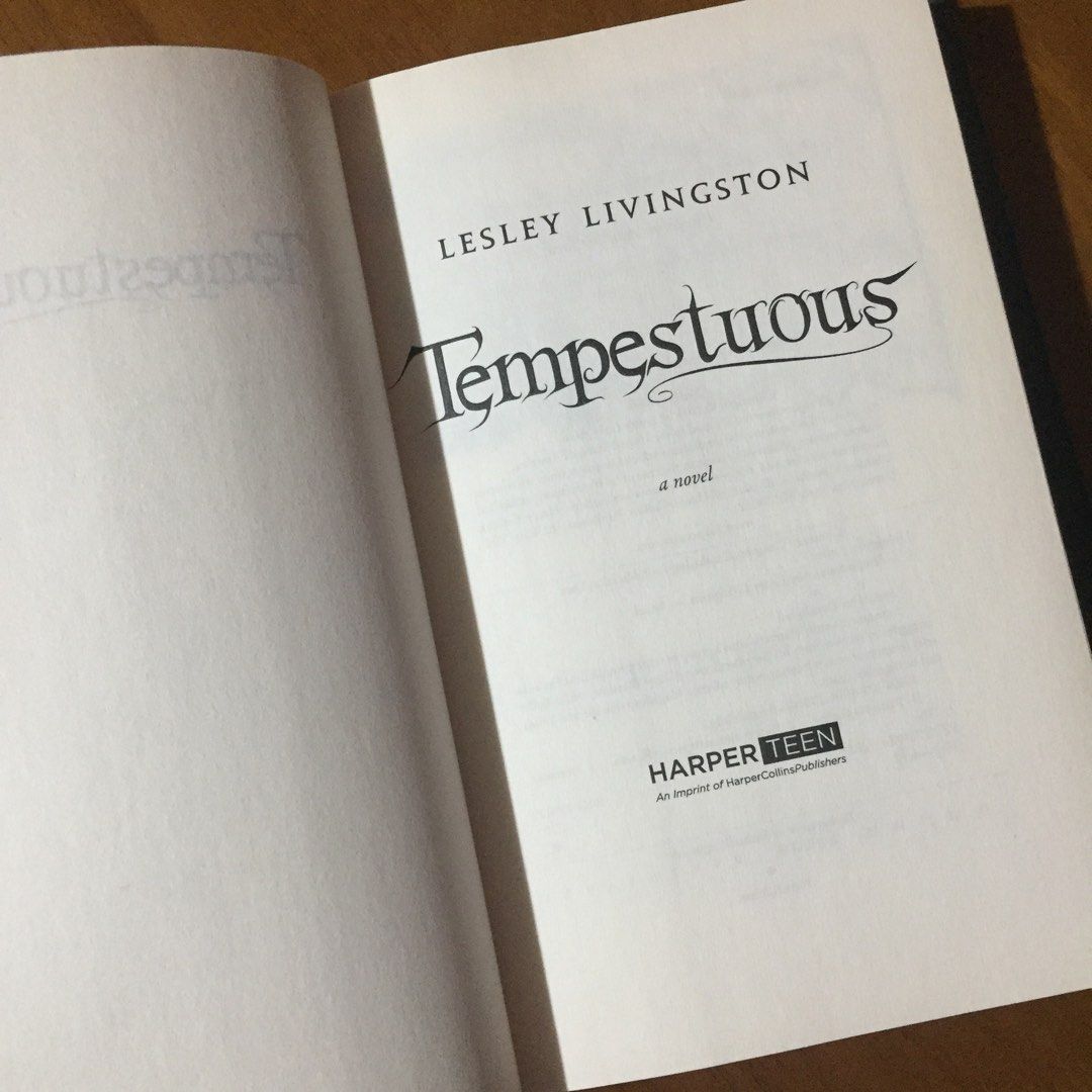 Tempestuous by Lesley Livingston (YA / Urban Fantasy / Fairies ...