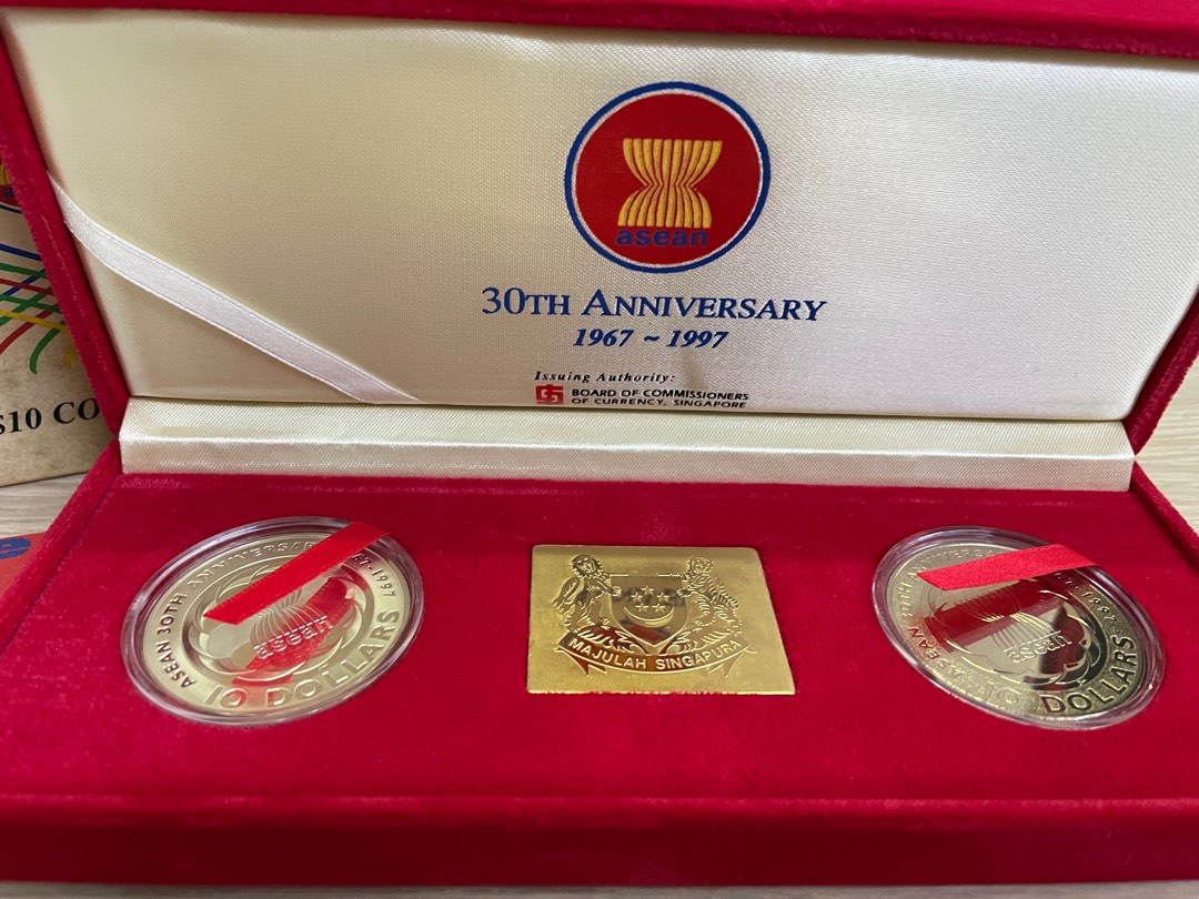 The Singapore Mint ASEAN 30th Anniversary Coin Set, Hobbies & Toys ...