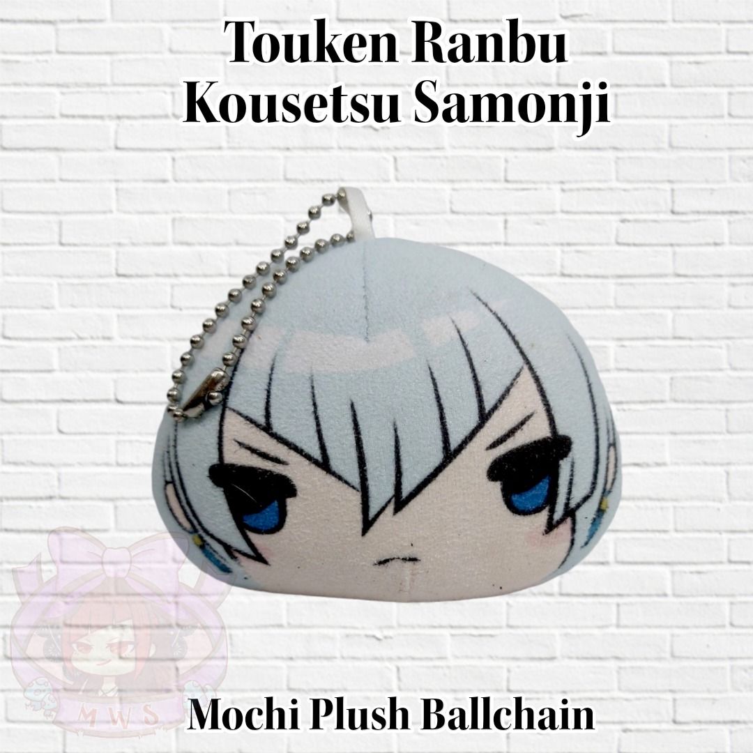 Touken Ranbu Kousetsu Samonji Omanjuu Mochi Plush Strap Ballchain ...