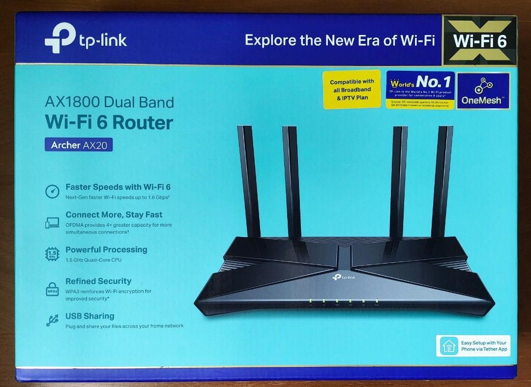 TP-Link AX1800 Wifi 6 Router, Computers & Tech, Parts & Accessories, Networking on Carousell