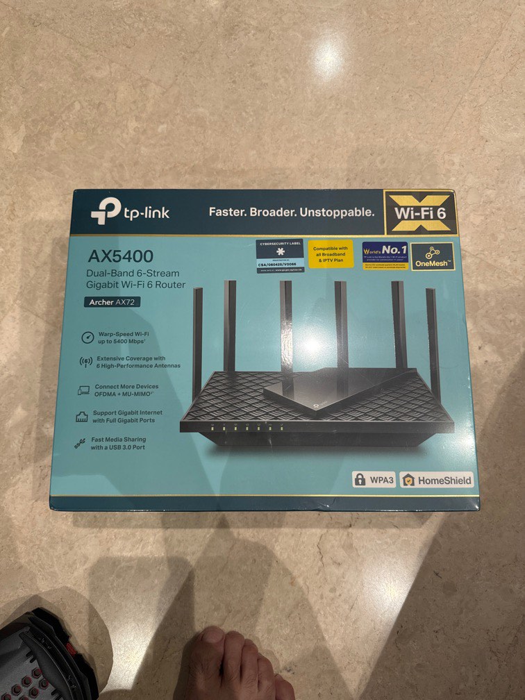 TP-Link AX5400 Dual Band 6-Stream Gigabit Wi-fi 6 Router, Computers ...