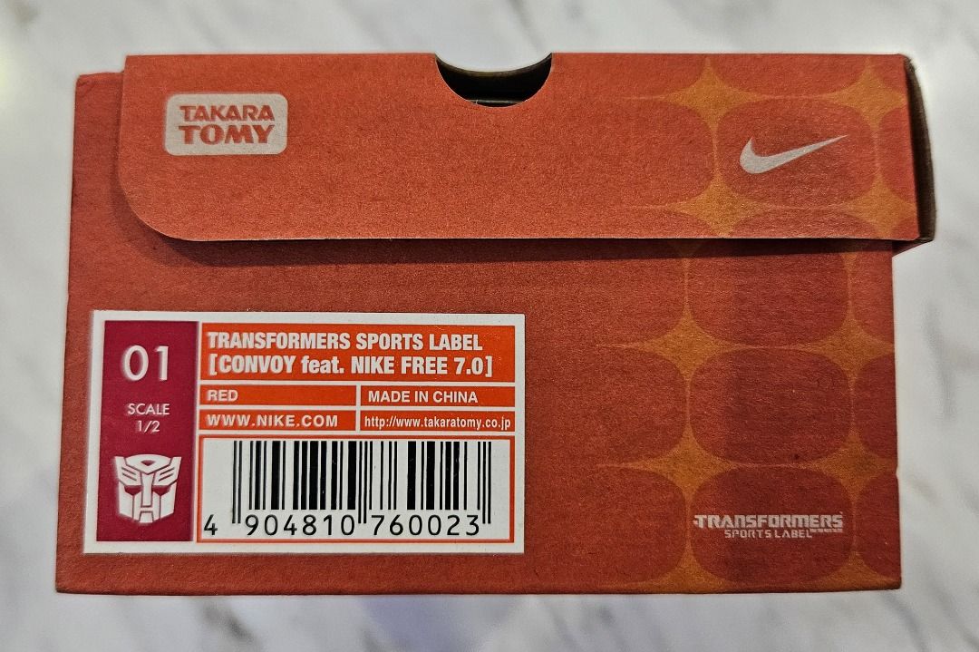 Transformers Sports Label Optimus Prime Nike Free 7.0 Takara Tomy ...