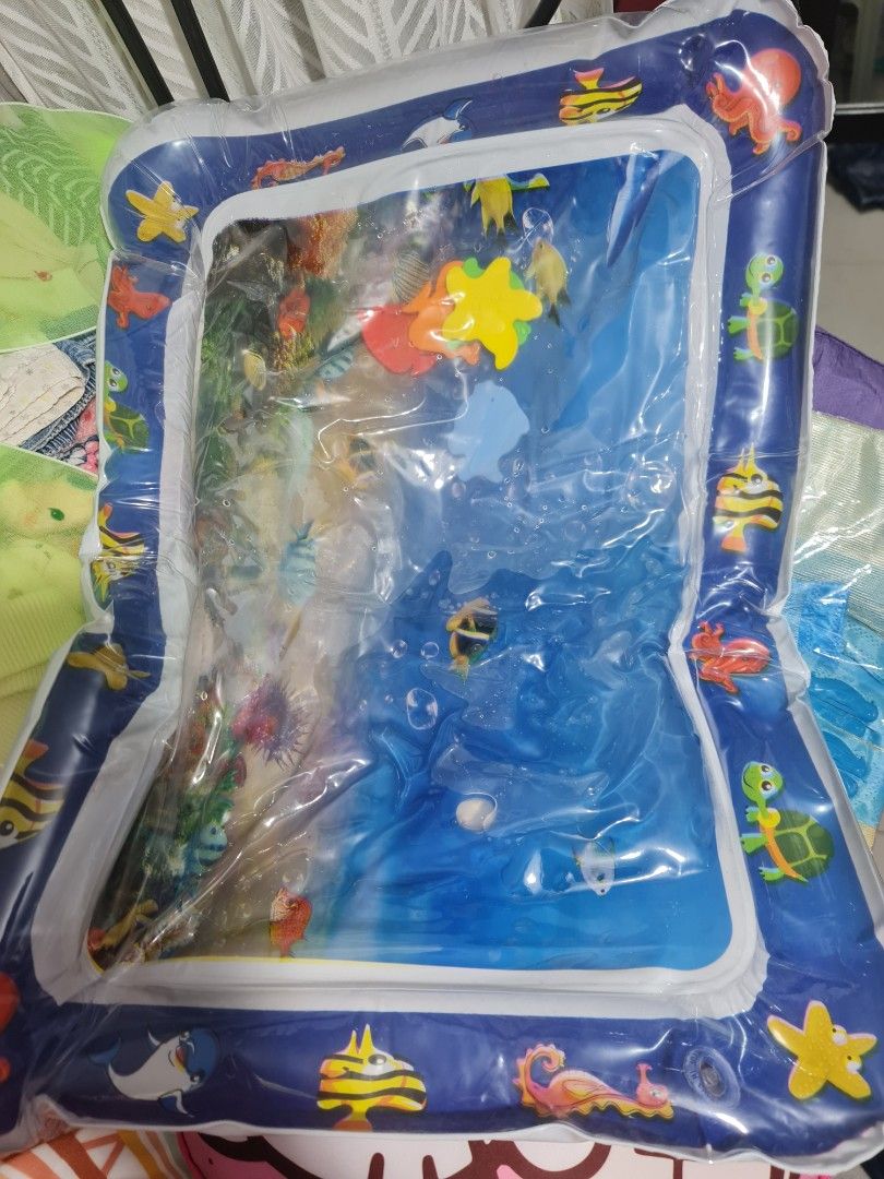 Tummy time water play mini pool playmat, Babies & Kids, Infant Playtime ...