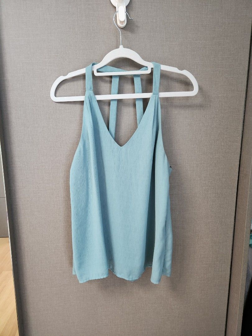 Turquoise top, Women's Fashion, Tops, Blouses on Carousell