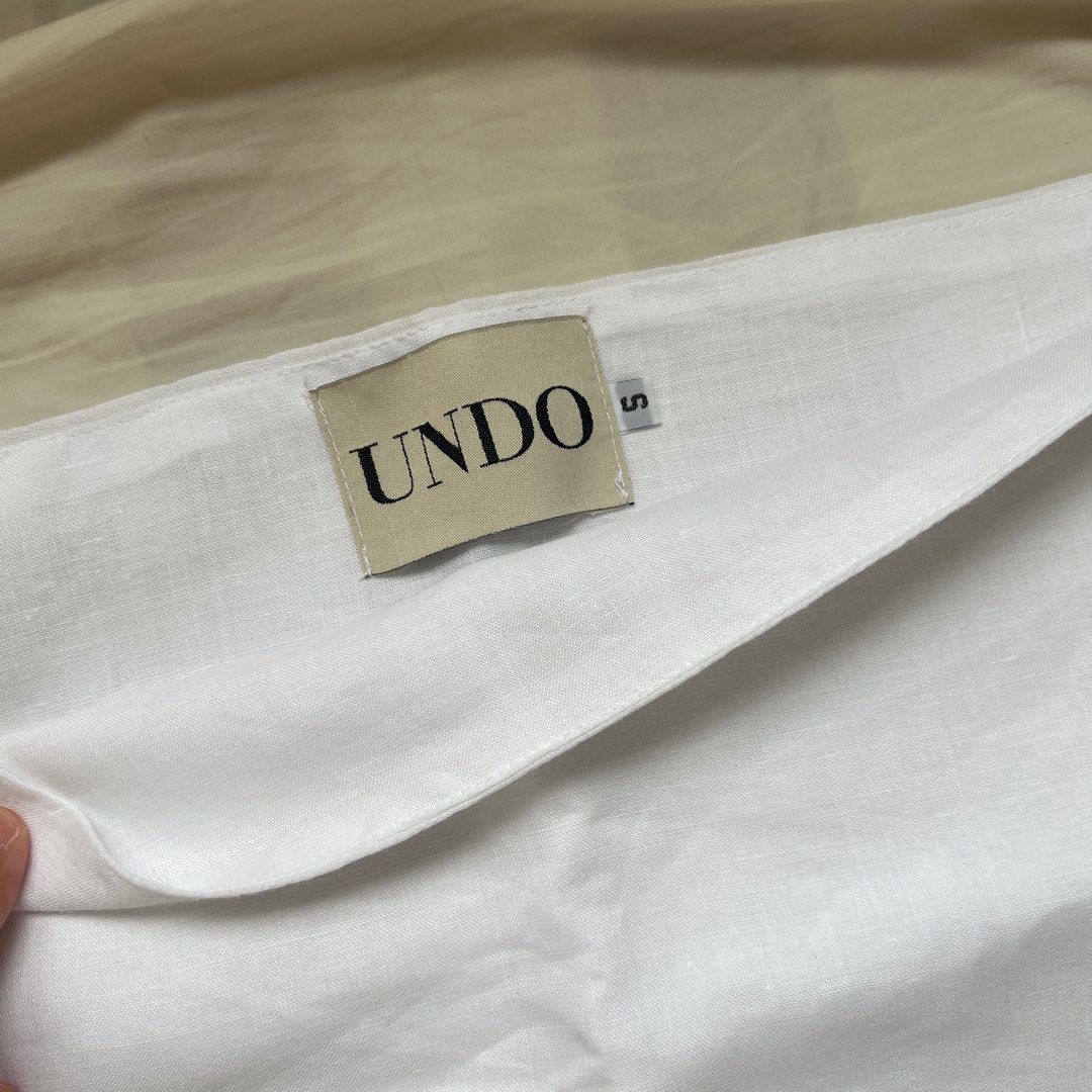 Undo Studio White Linen Mini Dress, Women's Fashion, Dresses & Sets, Dresses on Carousell