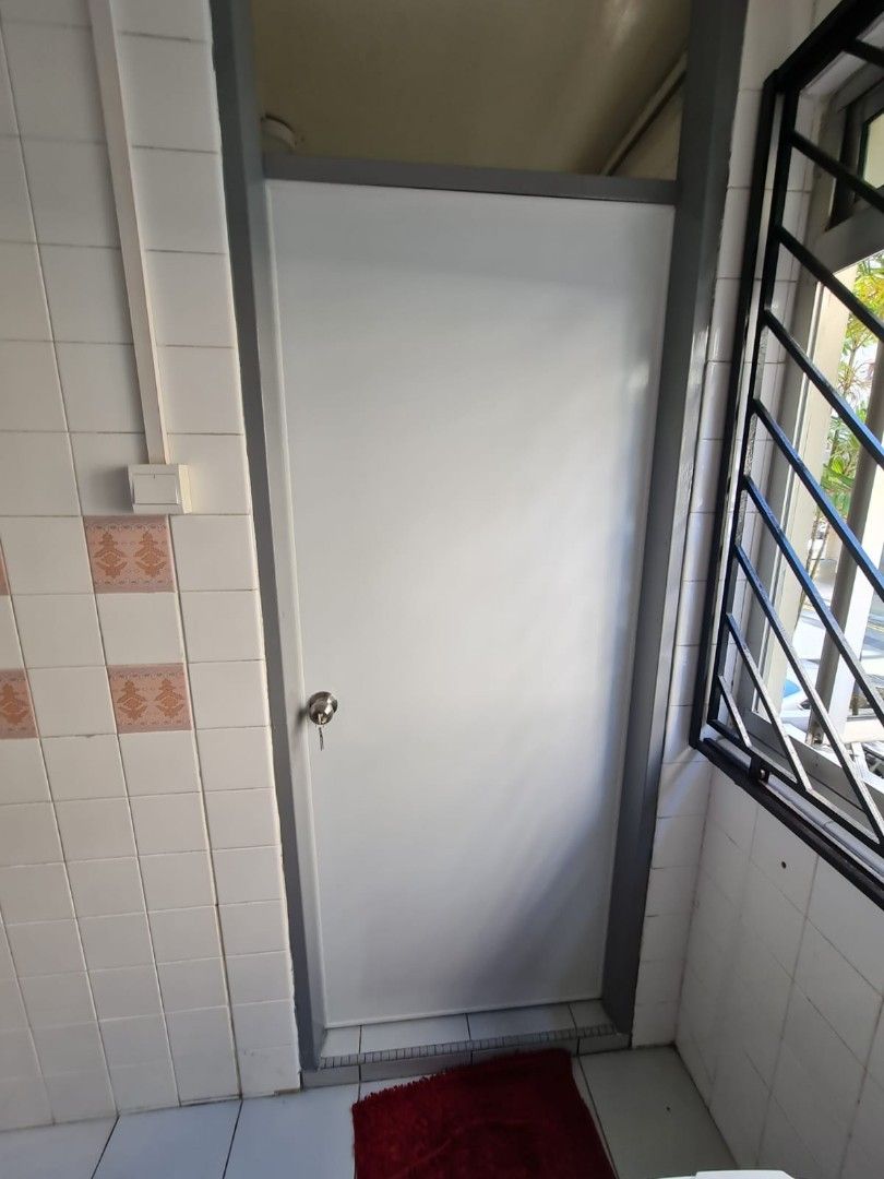 Upvc panel toilet door, Furniture & Home Living, Bathroom & Kitchen ...