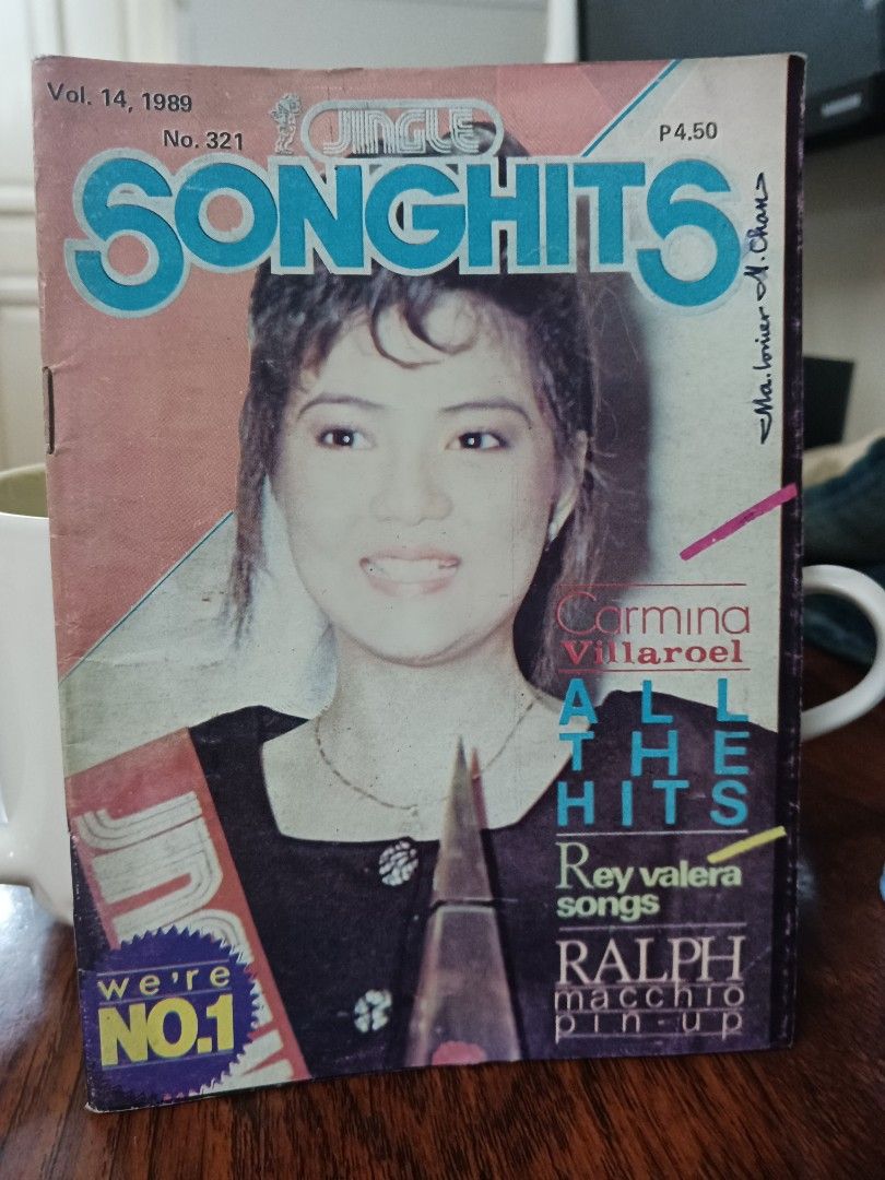 Vintage 1989 Jingle Songhits Music Song Magazine -Carmina Villaroel ...