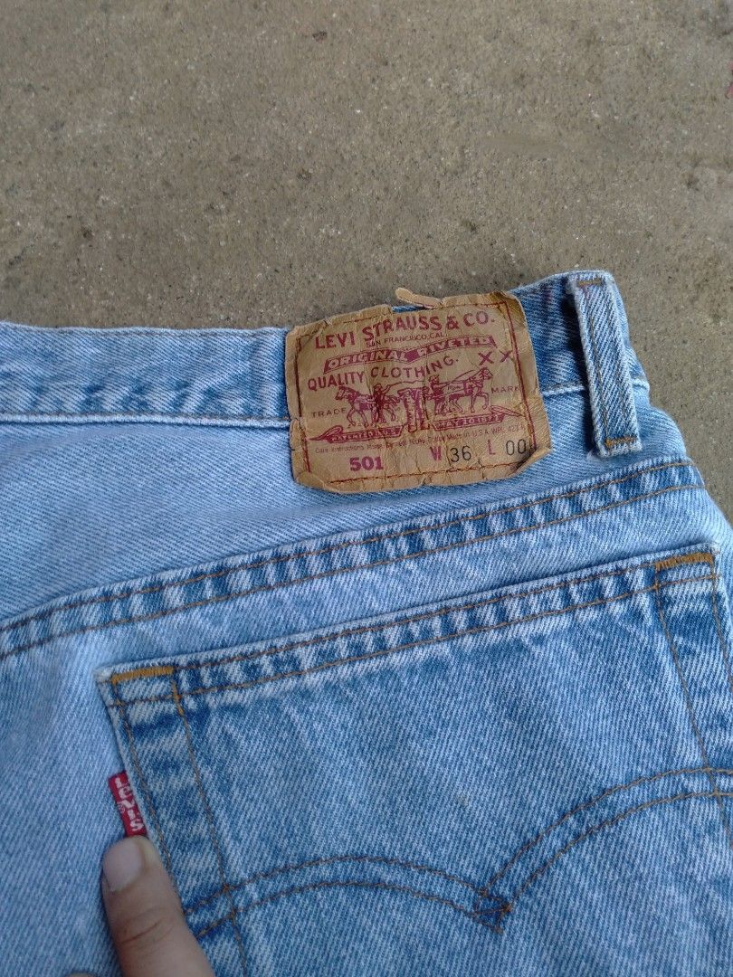 Vintage 1991 Levi's 501 acid wash jorts 34/36, Men's Fashion, Bottoms, Shorts on Carousell