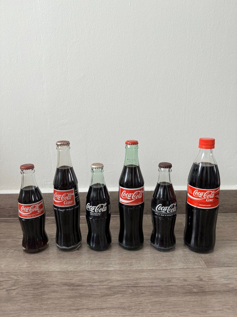 Assorted Vintage Coca Cola Bottles, Hobbies & Toys, Memorabilia & Collectibles, Vintage ...