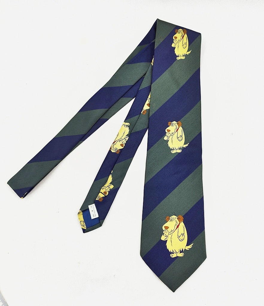 vintage HANNA BARBERA muttley green blue stripe neck tie, Men's Fashion ...