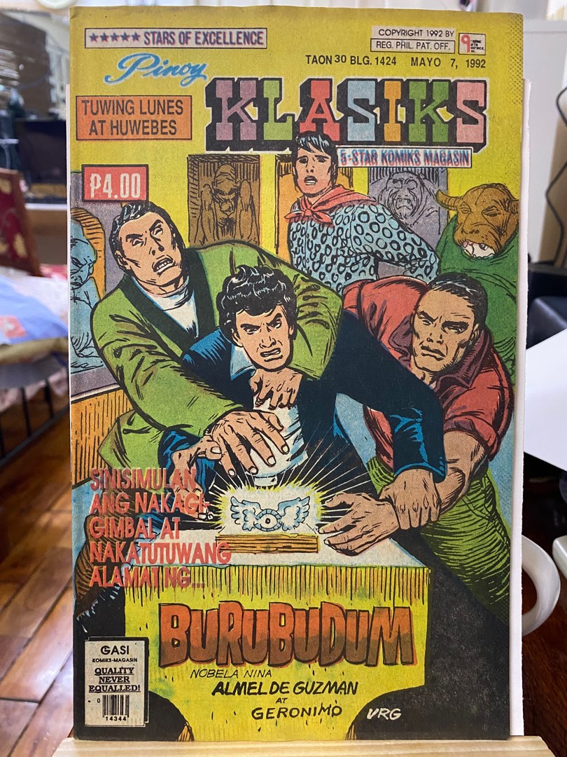 Vintage Pinoy Klasiks 5-Star Komiks Magasin Mayo 7,1992 - Burubudum ...