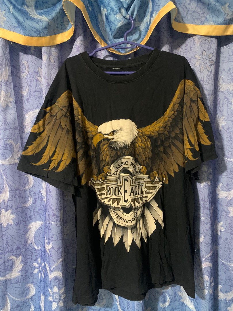 Vintage Rock Eagle, Men's Fashion, Tops & Sets, Tshirts & Polo Shirts ...
