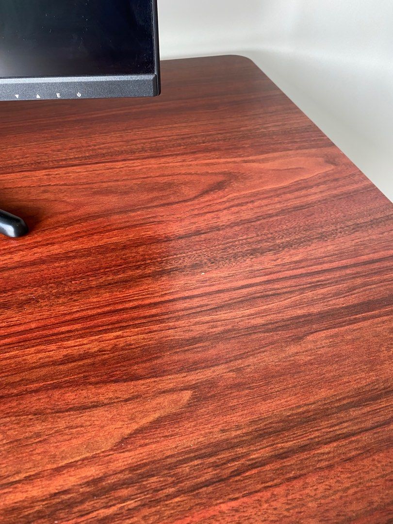 Walnut Electric Standing Desk; CPU holder; Cable Management Rack ...