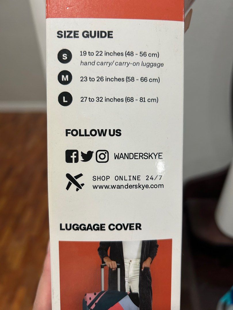 Wanderskye Luggage Cover S, Hobbies & Toys, Travel, Travel Essentials ...