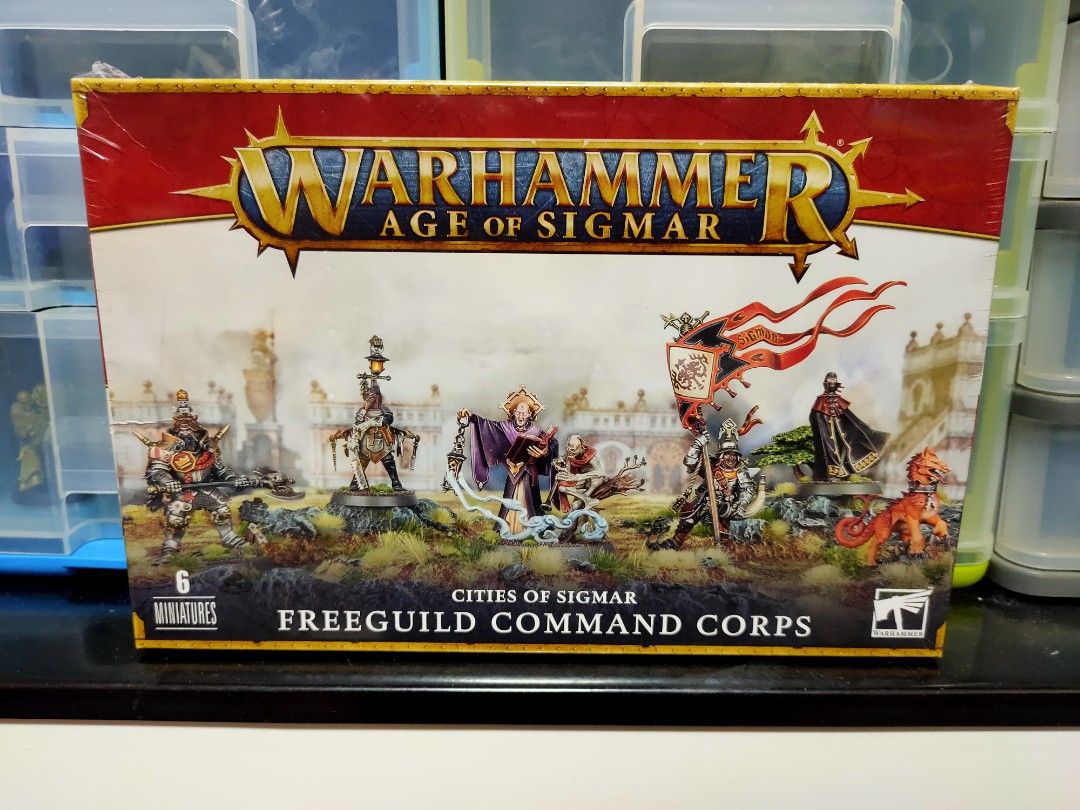 Warhammer AOS Cities of Sigmar Freeguild Command Corps NEW, Hobbies ...