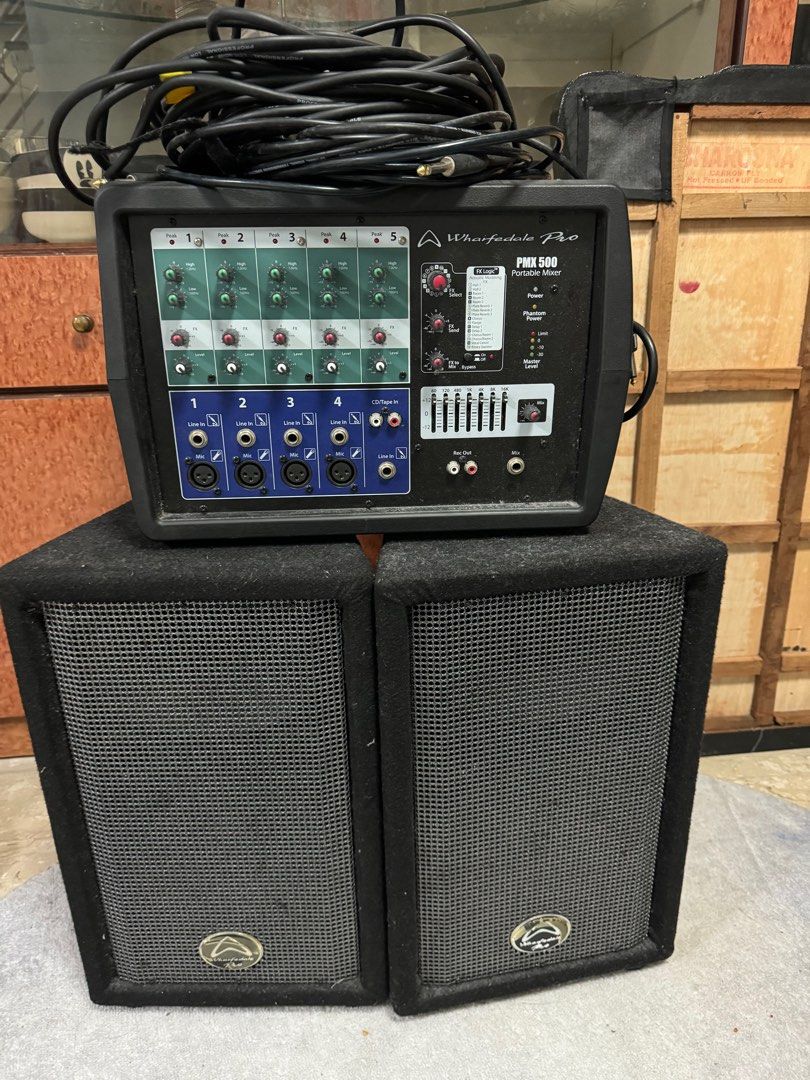 Wharfedale pro mixer amp and monitor speakers, Audio, Other Audio ...