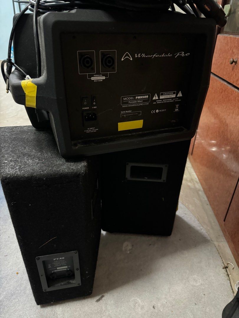 Wharfedale pro mixer amp and monitor speakers, Audio, Other Audio ...