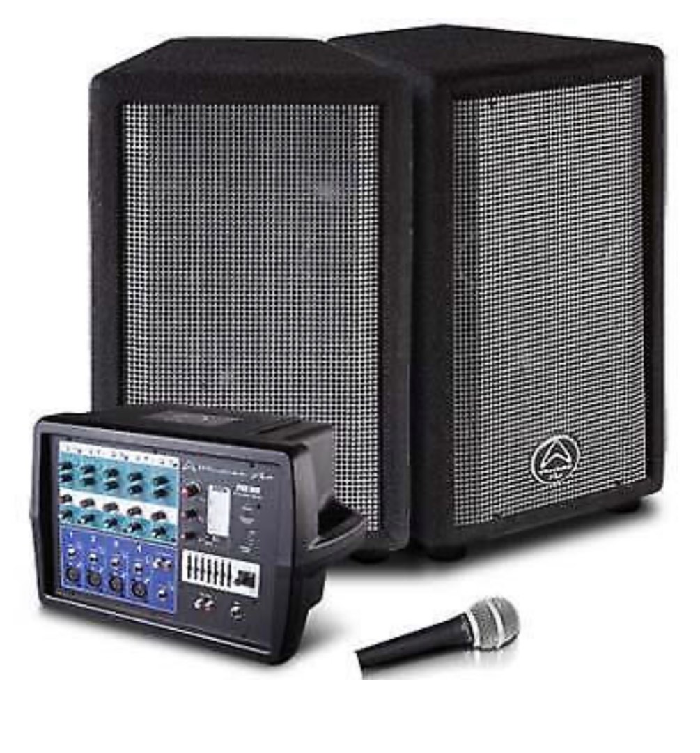 Wharfedale pro mixer amp and monitor speakers, Audio, Other Audio ...