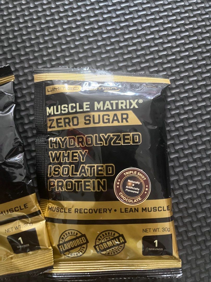 WHEY PROTEIN ZERO SUGAR SACHET, Health & Nutrition, Health Supplements ...