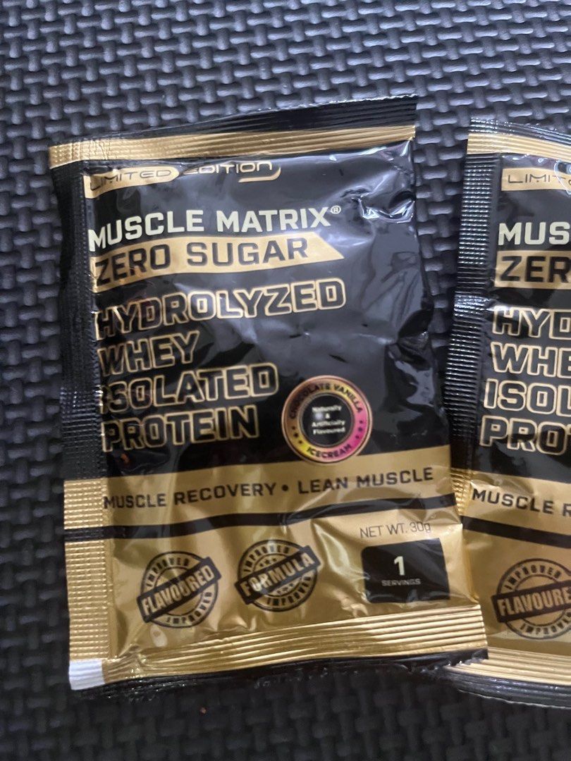 WHEY PROTEIN ZERO SUGAR SACHET, Health & Nutrition, Health Supplements ...