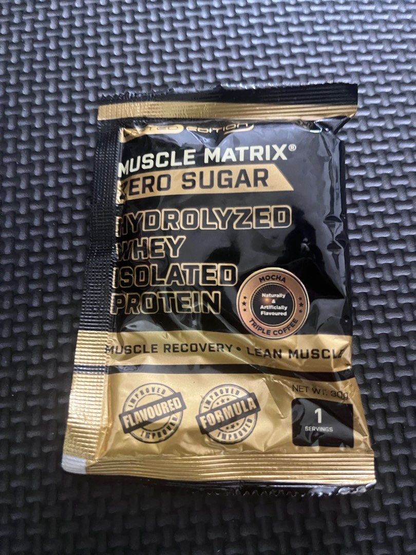 WHEY PROTEIN ZERO SUGAR SACHET, Health & Nutrition, Health Supplements ...