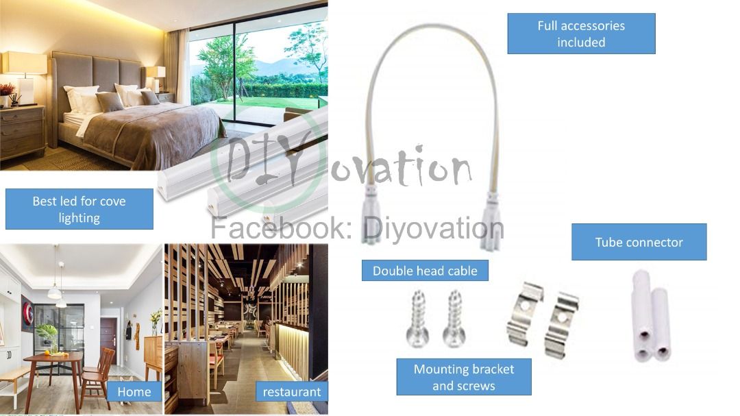 [Wholesale] 4ft/ 3ft LED T5 batten/ Cove light LED, Furniture & Home ...