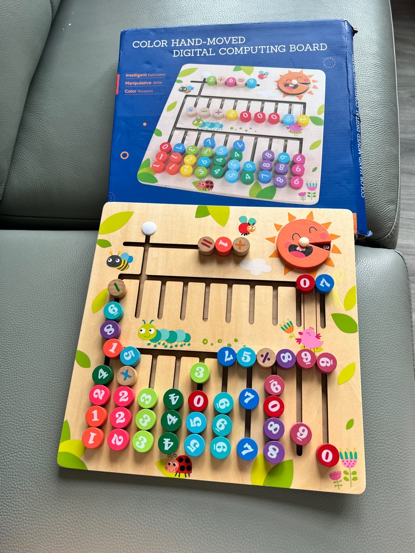 Wooden calculation learning board, Hobbies & Toys, Stationery & Craft ...