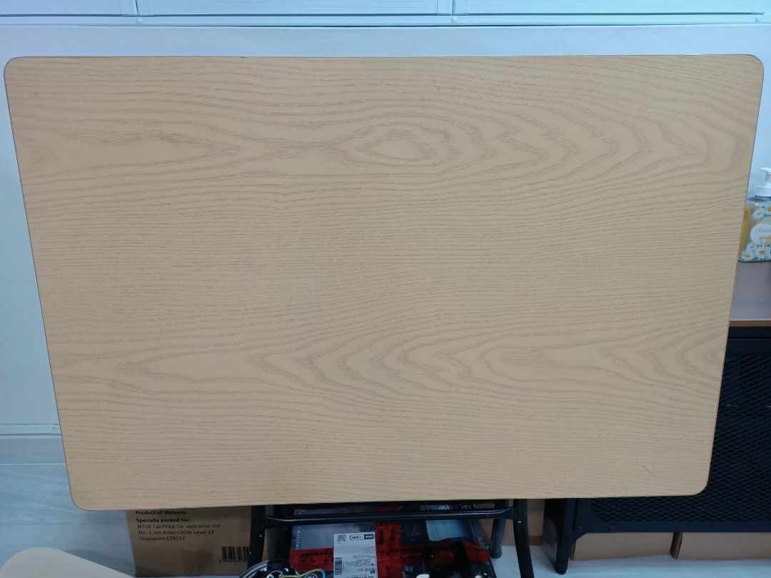 Wooden Folding Table 90 x 60 cm, Furniture & Home Living, Furniture ...