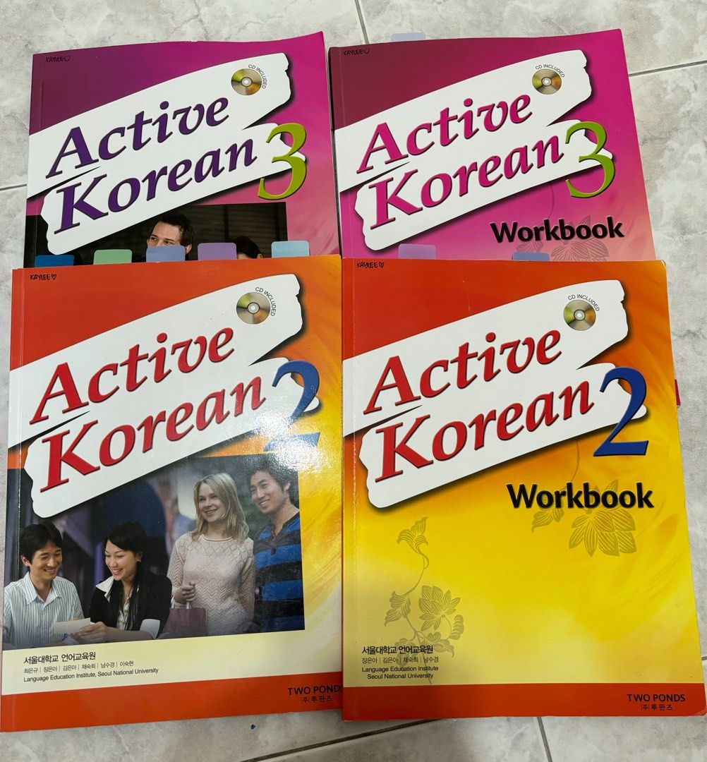 wts active korean 2 and 3 textbook workbook, Hobbies & Toys, Books ...
