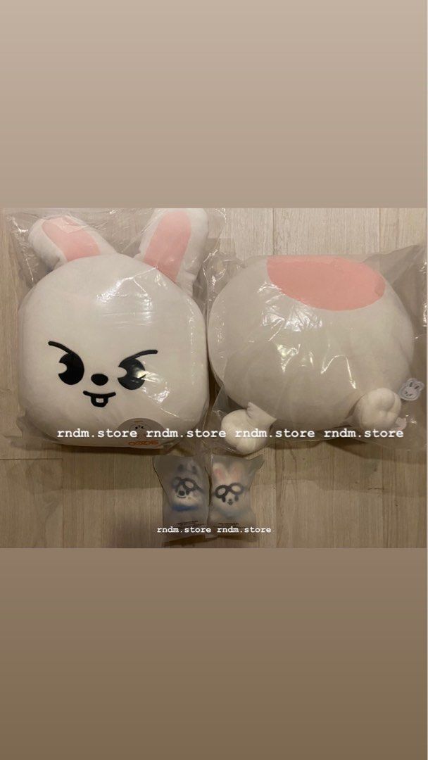 WTS SKZOO Leebit Face & Hip cushion, Pilot 10cm leebit & wolfchan dolls ...