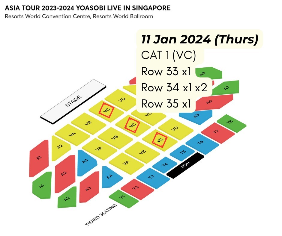 [WTS] YOASOBI ASIA TOUR 2023-2024, Tickets & Vouchers, Event Tickets on ...