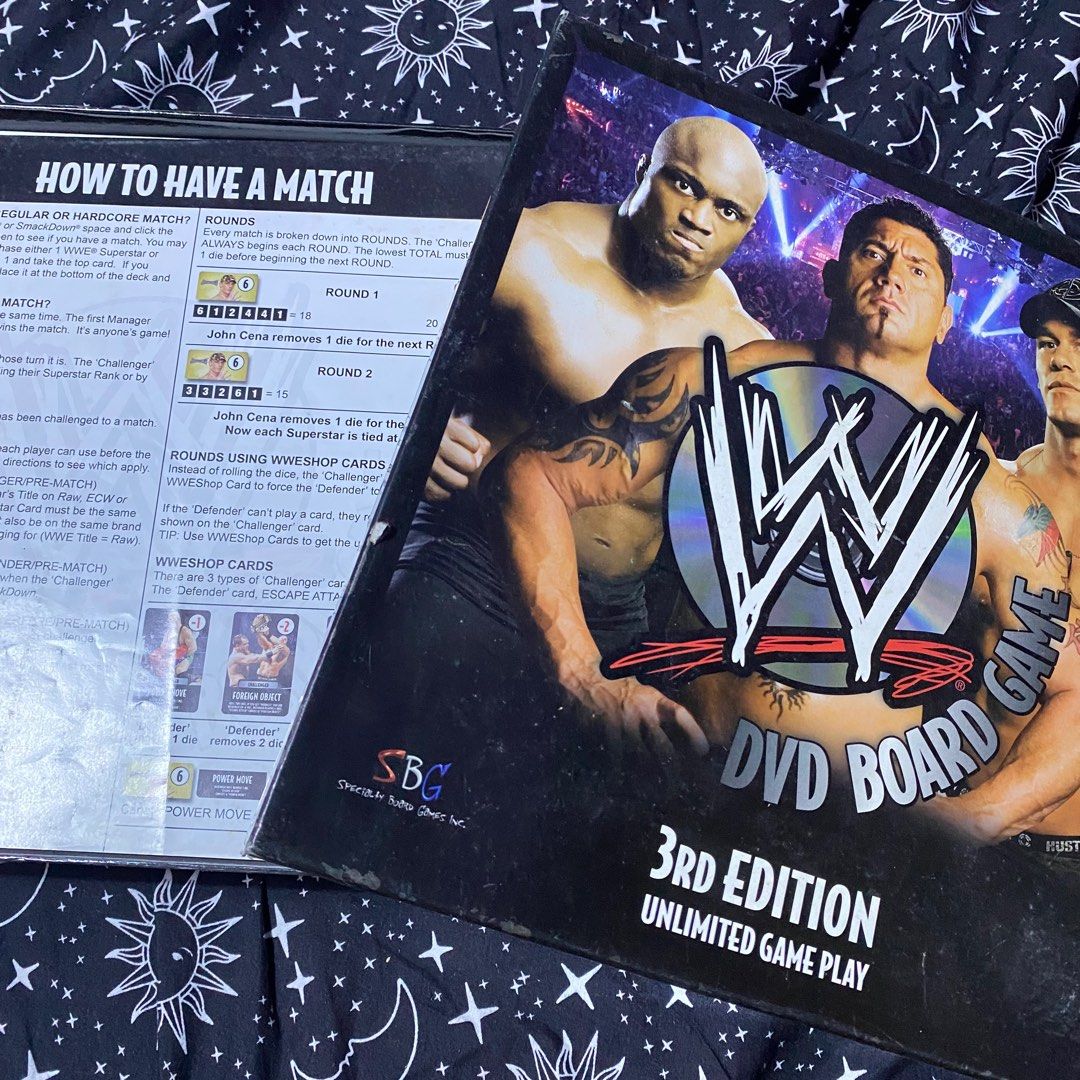 WWE DVD Board Game: 3rd Edition, Hobbies & Toys, Toys & Games on Carousell